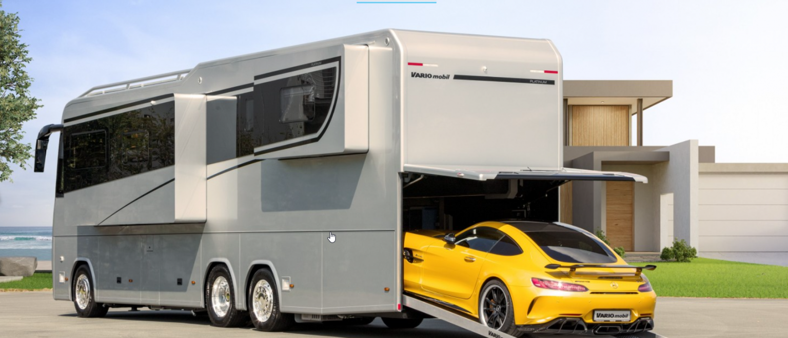 Variomobil 1200 Platinum: la autocaravana de lujo con garaje integrado